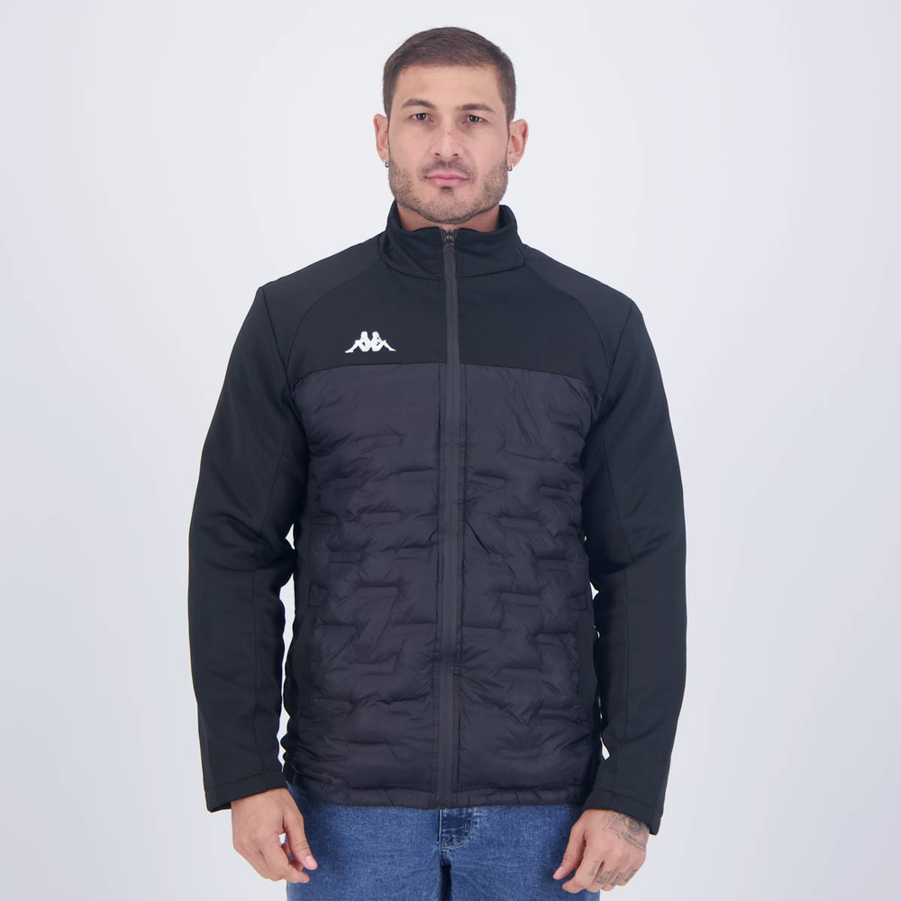 Jaqueta Kappa Padding Logo Preta da Kappa com menor preço