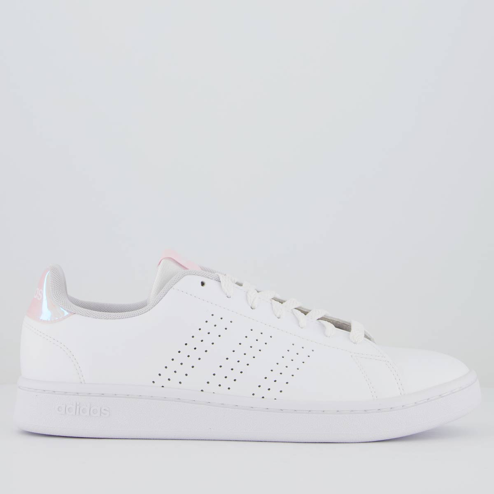 Tênis Adidas Advantage Feminino Branca e Rosê da Adidas com menor preço
