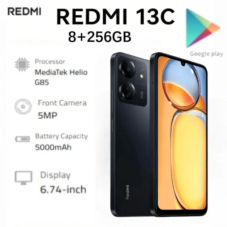 2026 new Redmi 13C 2026 Global Edition Smartphone 6.74-inch Display 8 ...