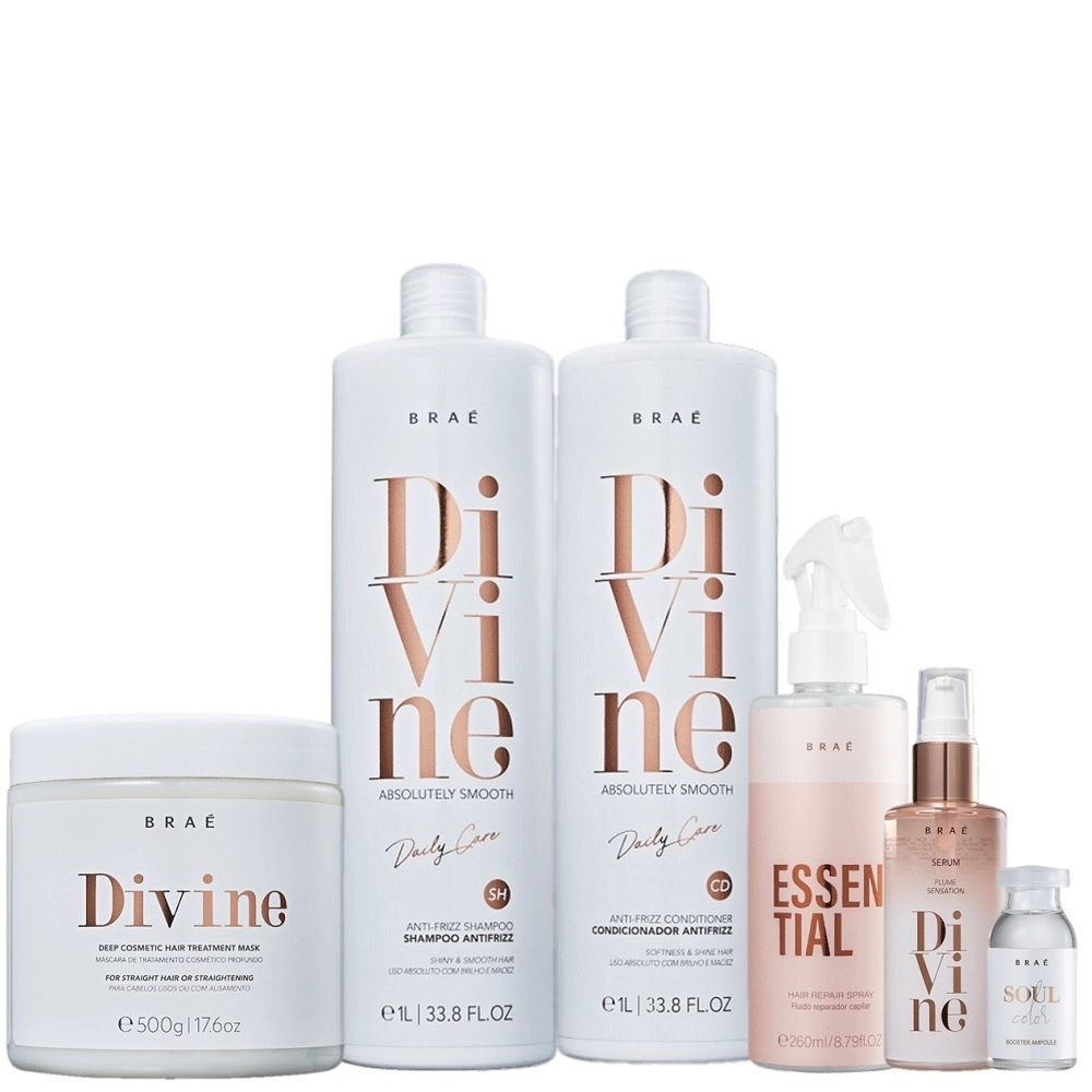 Kit Braé Divine Color Booster (6 Produtos) da Braé com menor preço