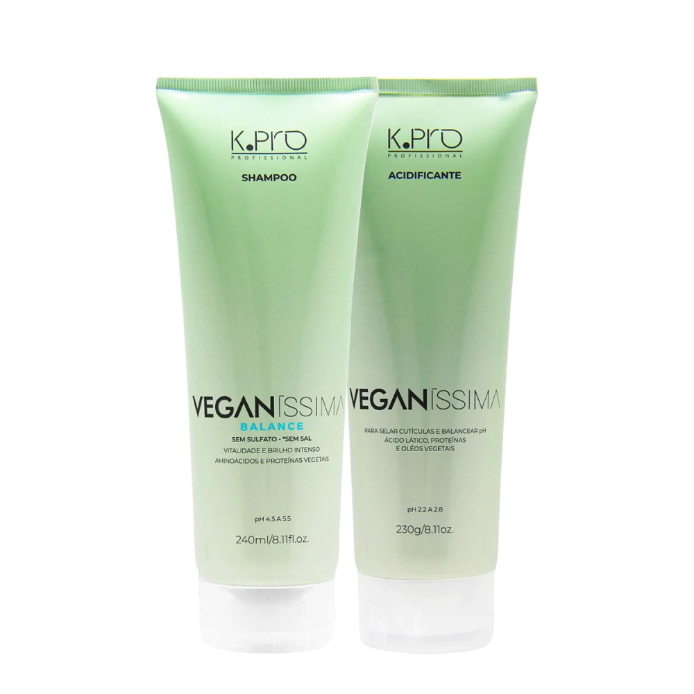 Kit K.Pro Veganíssima Balance Shampoo E Acidificante (2 Produtos) da K ...